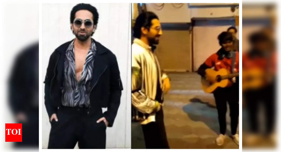Ayushmann does an impromptu jam with Delhi street singer | Hindi Movie ...