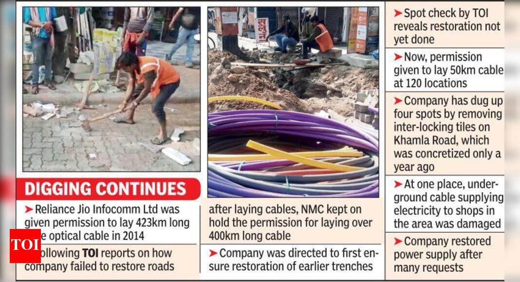 Earlier digs unrestored, company gets nod to lay 50km cable, 350km more ...
