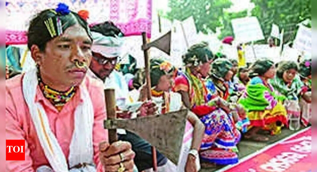 Tribals Stage Protest In City, Say State ‘looting’ Natural Resources ...