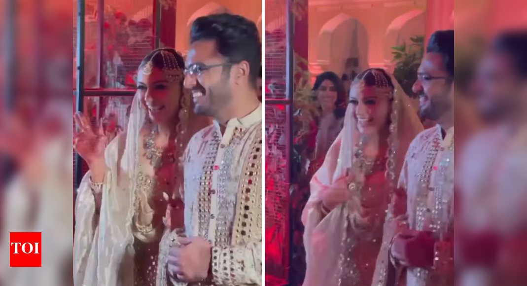 Hansika Motwani and Sohael Katuriya wedding: Couple walk hand in hand ...