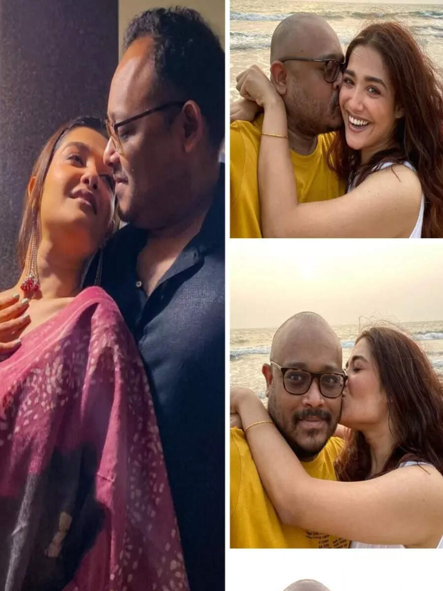 Lovey-dovey photos of Roshni Bhattacharyya and hubby Turjya Sen | Times ...