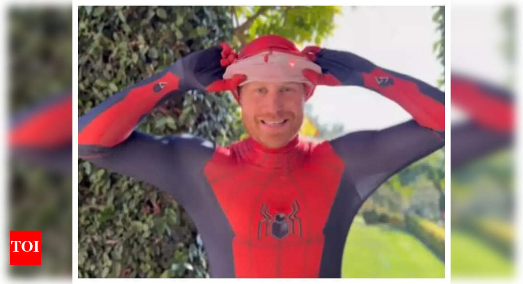 Dressed as Spider-Man, Prince Harry shares touching Christmas message ...