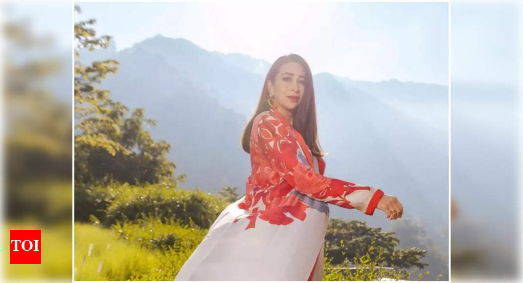 Karisma Kapoor is a bundle of sunshine amidst the mountains | Hindi ...