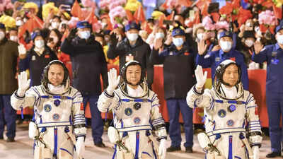 Earth: Three Chinese astronauts return to Earth after six-month mission - Times of India