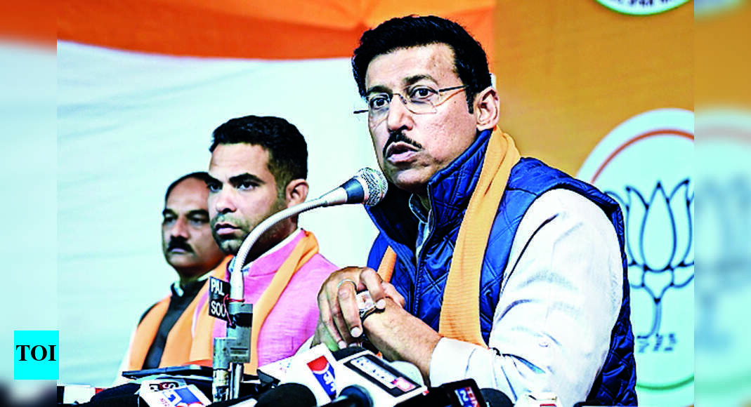 Entire Cong Run With Money Drawn From Raj, Says Rathore | Jaipur News ...