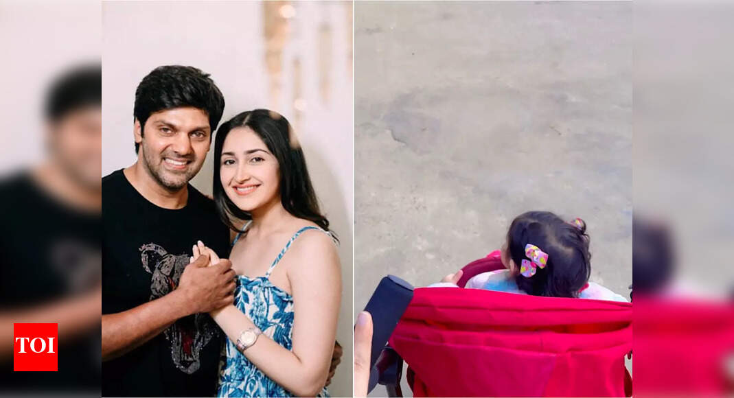 Actress Sayeesha introduces daughter to fans; shares baby Ariana's ...