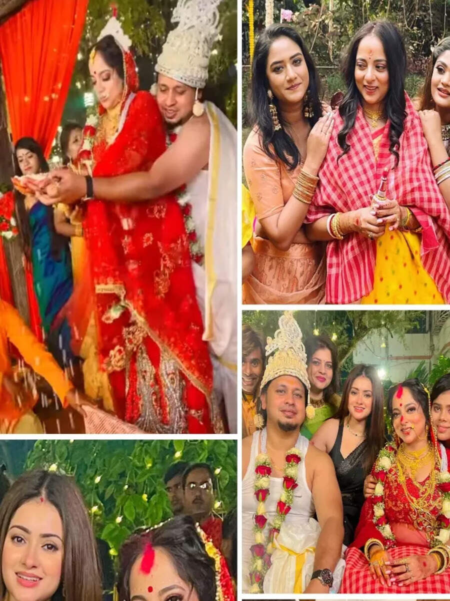 Pics from actress Ayeashrya Chatterjee’s star-studded wedding | Times ...