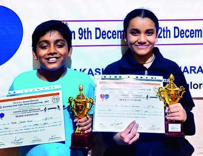 Shriram, Tanishka Emerge Champs | Bengaluru News - Times of India