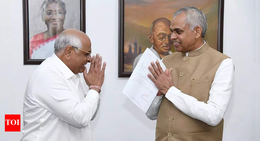 Bhupendra Patel resigns as CM, BJP to pick leader today | Ahmedabad ...