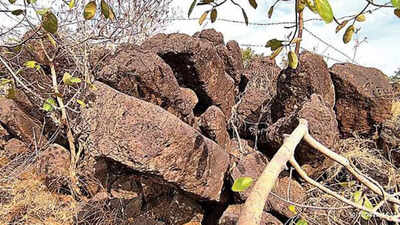 Telangana: Rare basalt columns found in Adilabad | Hyderabad News ...