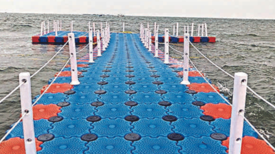 Floating bridge will soon open for public at Karnataka's Malpe Beach ...