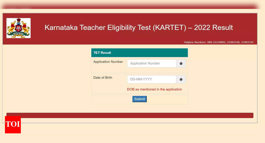 KARTET Result 2022 released on schooleducation.kar.nic.in, download ...