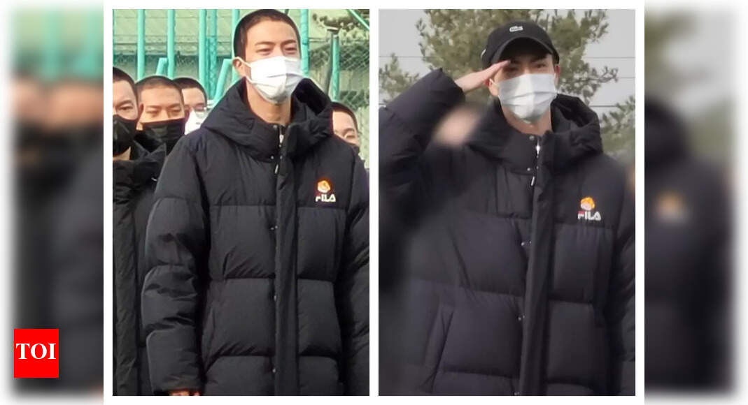 BTS shares video from Jin's Military entrance ceremony; emotional ARMY ...