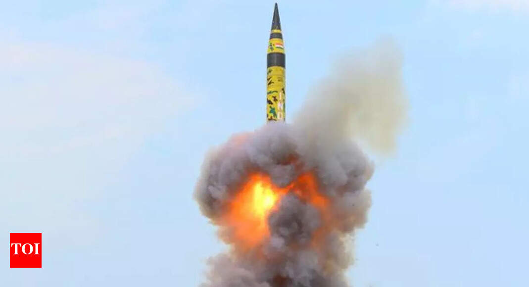 Agni V Missile: Air drill & Agni-V test: India signals to China | India ...