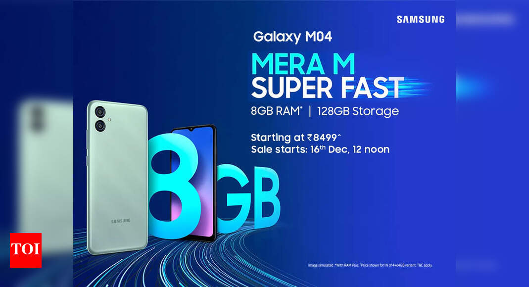 Own the all-new Samsung Galaxy M04 with superfast 8GB RAM at INR 8,499 ...