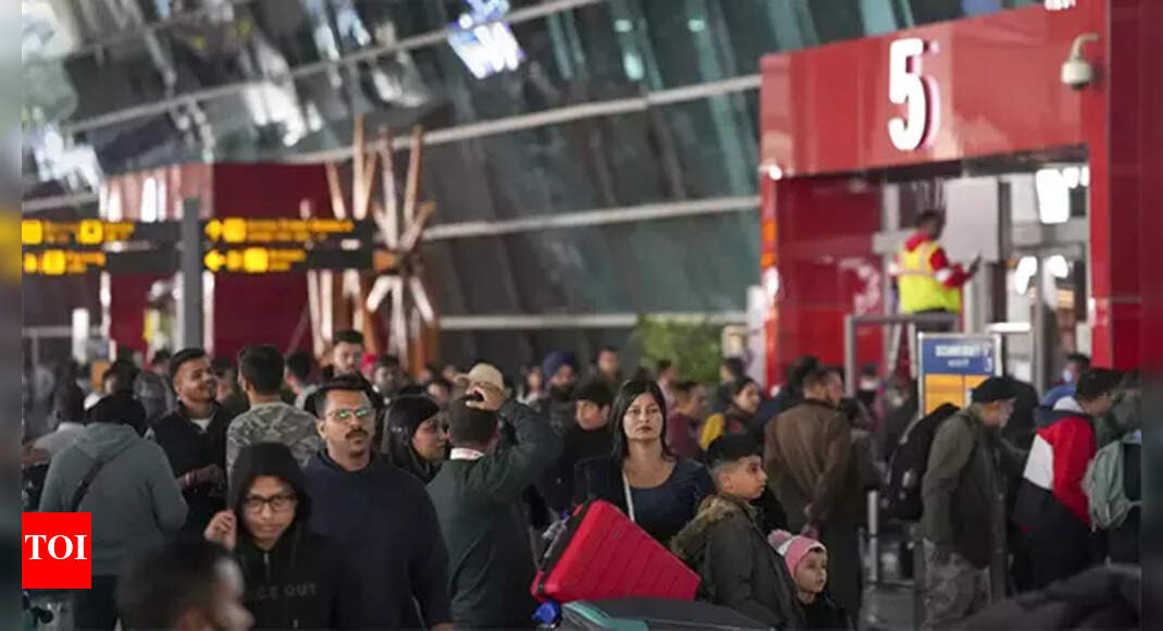 Wading through a sea of humanity at Delhi’s T3 | India News - Times of ...