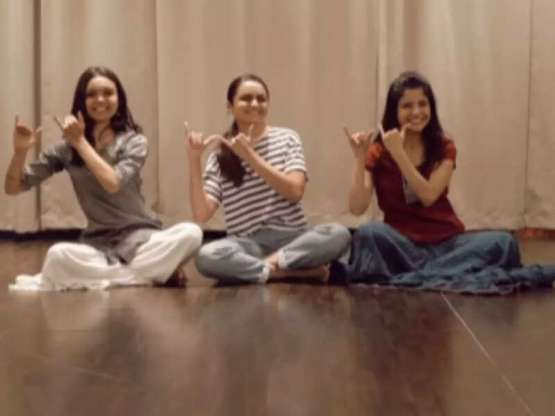 Kinjal Rajpriya enjoys the signature step of her recent release track ...