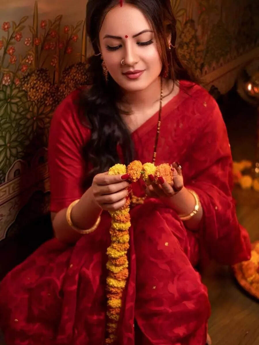 Puja Banerjee's best saree looks from 2022 | Times of India