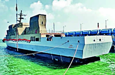 Navy Launches Anti-submarine Warfare Craft Made By Grse | Kolkata News ...