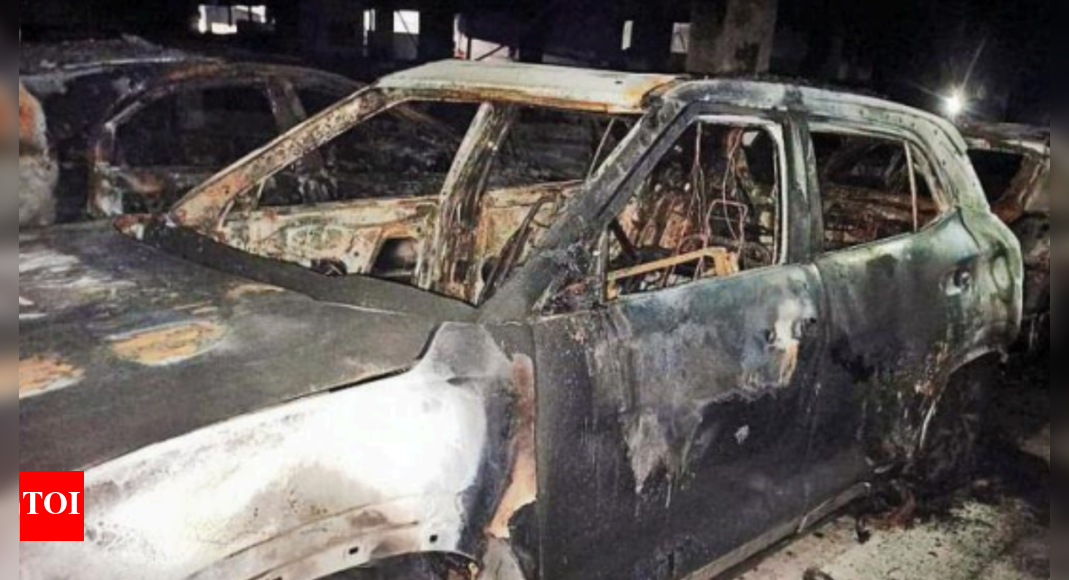 20 cars gutted in Delhi as man sets one on fire to take revenge | Delhi ...