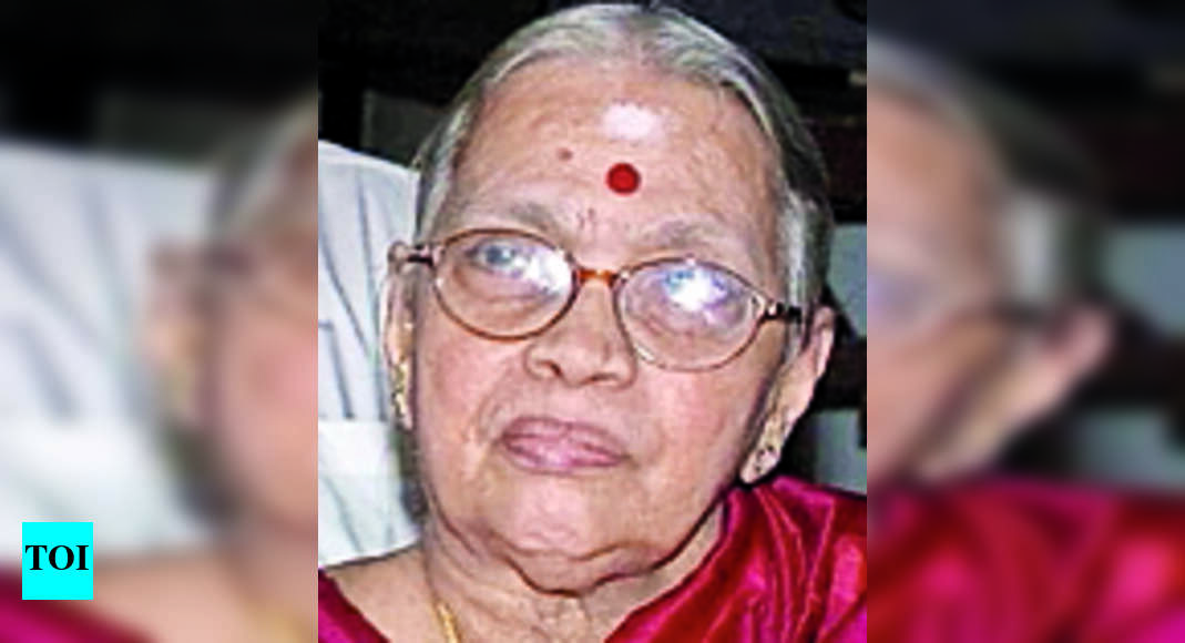 Bharatiyar’s Granddaughter Passes Away | Chennai News - The Times of India