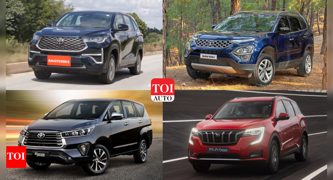 Toyota Innova Hycross vs Innova Crysta vs Tata Safari vs Mahindra ...
