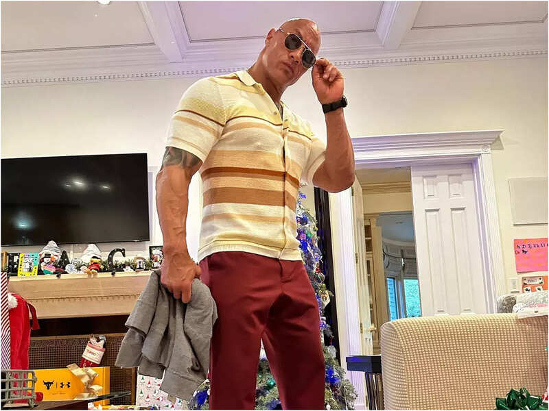 Dwayne Johnson posts cute picture of himself with his daughter building ...