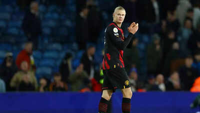 Erling Haaland can get better, he is not at his best, says Pep Guardiola | Football News - Times ...