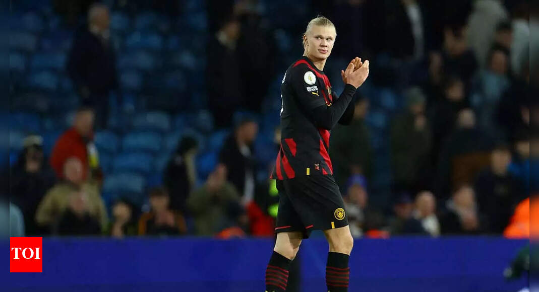 Erling Haaland can get better, he is not at his best, says Pep Guardiola | Football News - Times ...