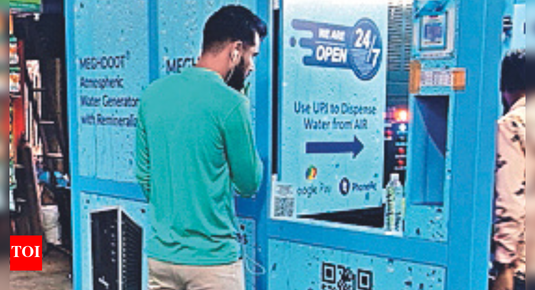 Water From Air: Four Kiosks Set Up At Csmt; Dadar To Get Five | Mumbai ...