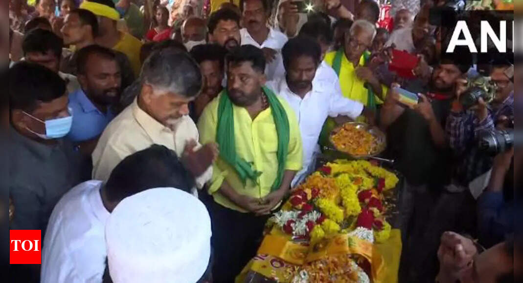 Day after stampede kills 8, TDP chief Chandrababu Naidu visits family ...