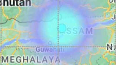 Low-intensity earthquake rocks Assam | Guwahati News - Times of India