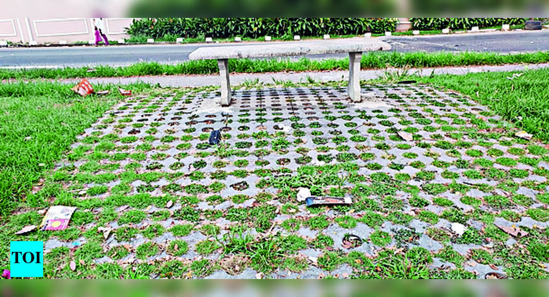 Panampilly Nagar: Walkway At Panampilly Nagar Facing Neglect | Kochi ...