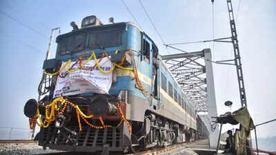 Successful trial run of goods train between New Karchana and New ...