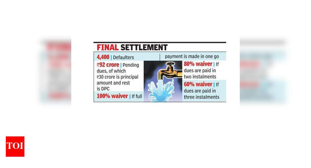 OTS scheme for water consumers relaunched | Goa News - Times of India