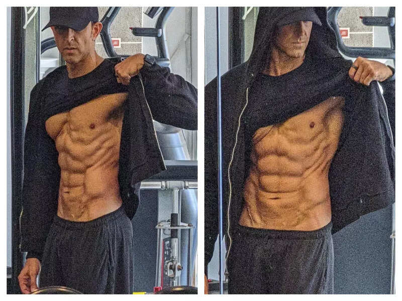 Hrithik Roshan Gets Back His 6 Pack Abs For Fighter Shows Off His