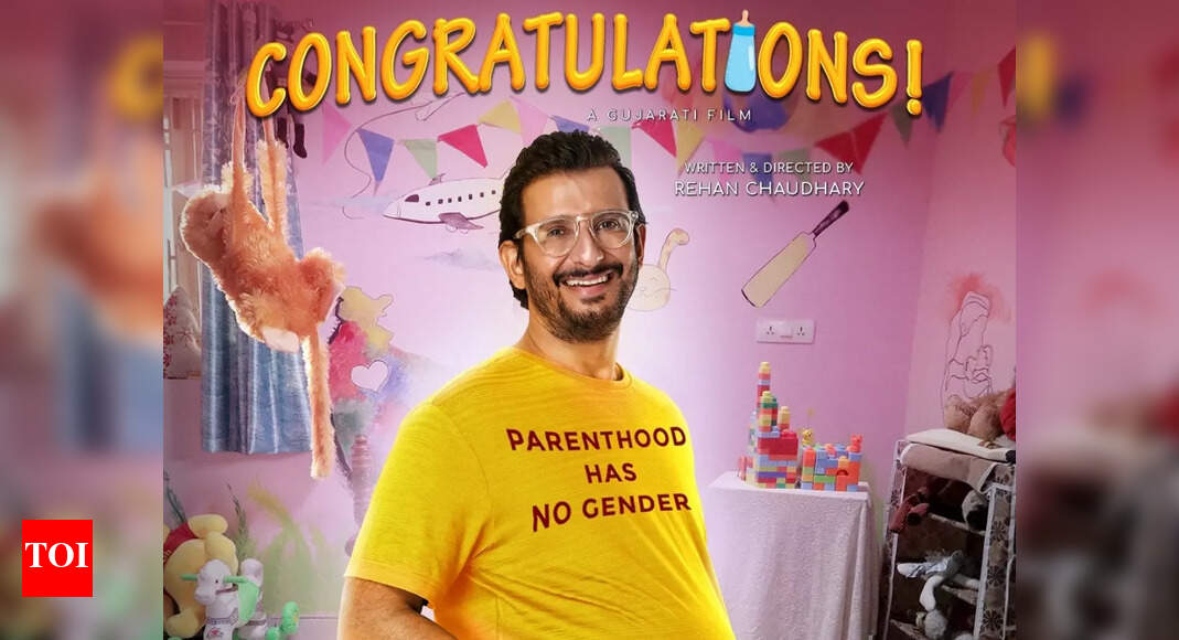 'Congratulations' Poster Out! Sharman Joshi's pregnant avatar grabs ...