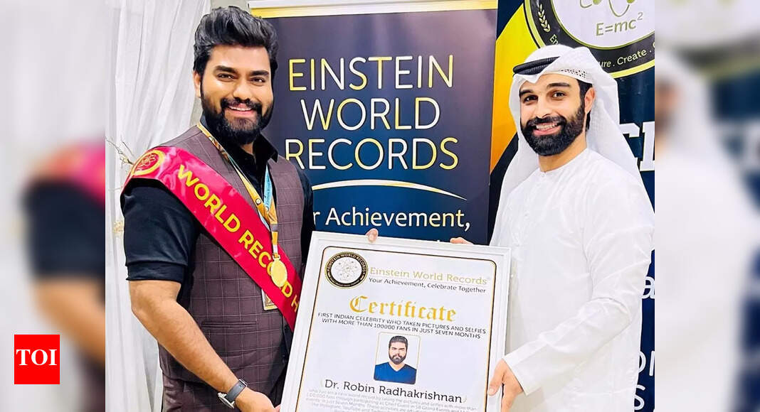 Bigg Boss Malayalam fame Robin Radhakrishnan sets an Einstein World ...