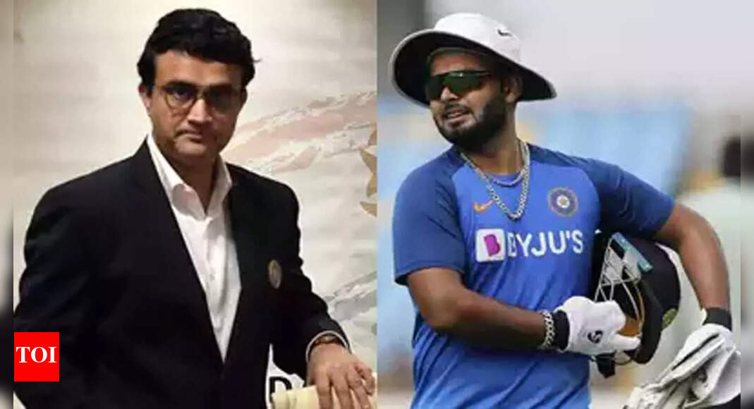 Sourav Ganguly wishes Rishabh Pant a 'speedy recovery' | Cricket News - Times of India