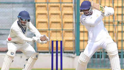 Ranji Trophy: Nikin Jose's half-century helps Karnataka seize advantage ...