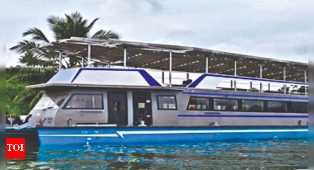 Ernakulam: Solar Ferry Gearing Up For Launch Soon | Kochi News - Times ...