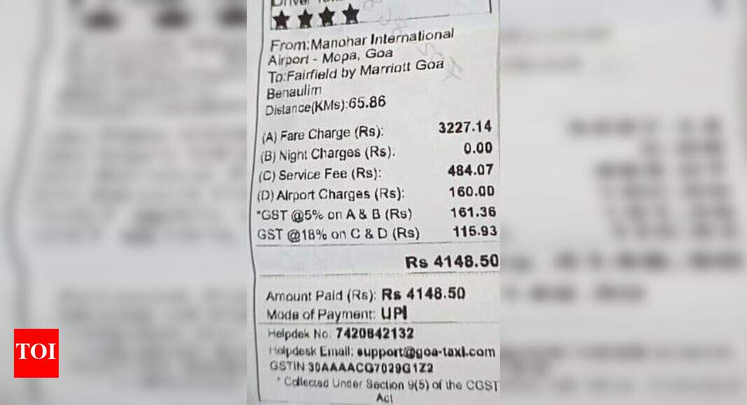 Govt takes note of Rs 4,000 taxi bill, to thrash out teething problems ...