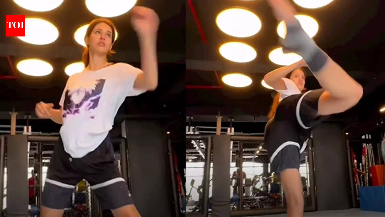 Disha Patani flaunts her power kicks in her latest video