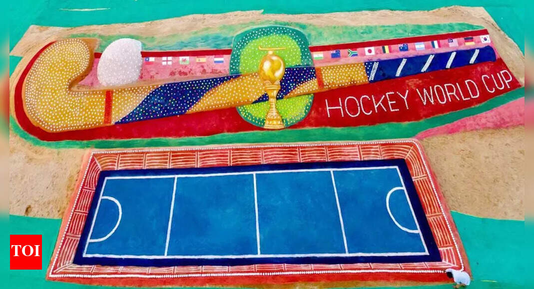 Renowned sand artist Sudarsan Pattnaik builds world’s largest hockey ...
