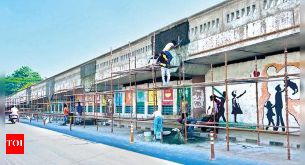 Anna: Anna flyover makeover with Dravidian touch begins | Chennai News ...