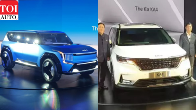 Kia EV9 electric SUV concept, KA4 MPV showcased at Auto Expo 2023 - Times of India