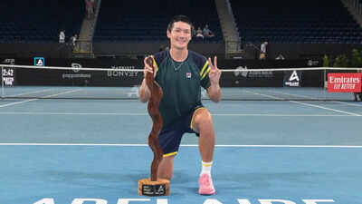 Lucky loser Kwon Soon-woo wins his biggest title in Adelaide | Tennis News - Times of India