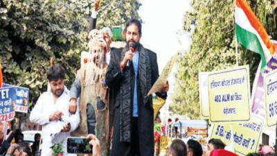 Dressed As Grooms, Youth Protest Over Unemployment | Chandigarh News ...