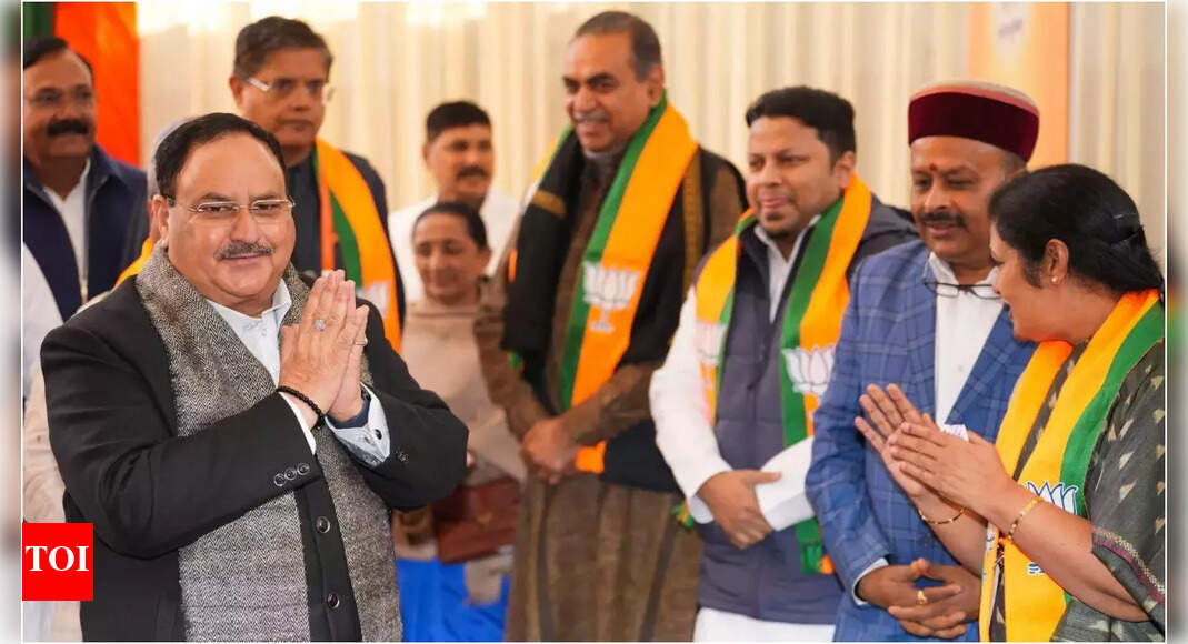 Bjp: BJP's National executive meeting begins; JP Naada, all state ...