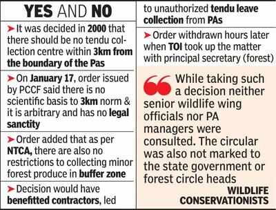 PCCF allows tendu patta picking within 3km of forests, backtracks in ...